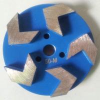 China 100mm 125mm Concrete Grinding Disc / Disk  Grit 180 With Arrow Shaped Cutter Head for sale