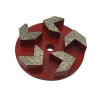 China 100mm 125mm Concrete Grinding Disc / Disk  Grit 180 With Arrow Shaped Cutter Head for sale