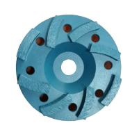 China 10 Inch 250mm Concrete Diamond Tools Metal Bond Diamond Grinding Wheel Disc With 8 Segments for sale