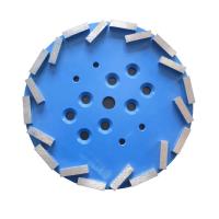 China 10 Inch 250mm Concrete Diamond Tools Metal Bond Diamond Grinding Wheel Disc With 8 Segments for sale