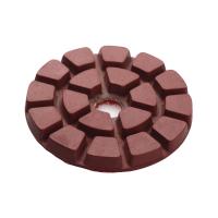China 8 Inch Brown Diamond Dry Polishing Pads 2.2mm With Short Cerium Oxide Grinding Time for sale