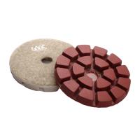 China 8 Inch Brown Diamond Dry Polishing Pads 2.2mm With Short Cerium Oxide Grinding Time for sale