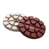 China 8 Inch Brown Diamond Dry Polishing Pads 2.2mm With Short Cerium Oxide Grinding Time for sale