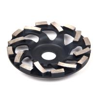 China Segmented Sector Shaped Turbo Diamond Abrasive Wheel Tungsten Carbide Material for sale
