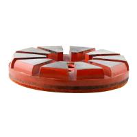 China Orange Concrete Grinding Disc Grit 150 10mm Metal Grinding Block for sale