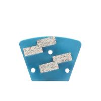 China Trapezoidal Concrete Grinding Disc 10mm Grit 100 With Quadrilateral Cutter Head for sale