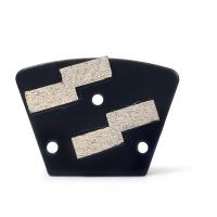 China Trapezoidal Concrete Grinding Disc 10mm Grit 100 With Quadrilateral Cutter Head for sale