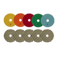 China 6 Inch Stone Diamond / Resin Bond Polishing Pad , 2.2mm Soft Abrasive Disc for sale