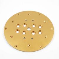 China Concrete Diamond PCD Grinding Disc 4 Inch Yellow Round Shape for sale