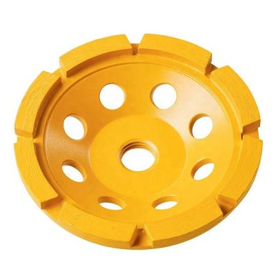 China 180mm 7 Inch Single Row Diamond Cup Wheel For Medium Hard Granite for sale