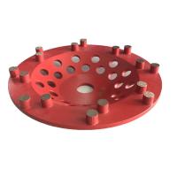 China 5inch Concrete Diamond Tools / Diamond Floor Grinding Wheels With Dot Segments for sale