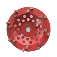 China 5inch Concrete Diamond Tools / Diamond Floor Grinding Wheels With Dot Segments for sale