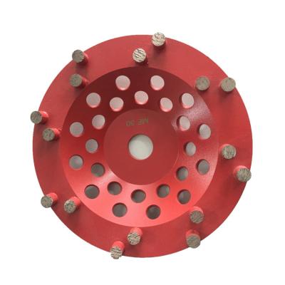 China 5inch Concrete Diamond Tools / Diamond Floor Grinding Wheels With Dot Segments for sale