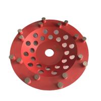 China 5inch Concrete Diamond Tools / Diamond Floor Grinding Wheels With Dot Segments for sale
