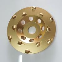 China Cup Shaped PCD Grinding Disc Grit 70 Grit 80 Epoxy Polished for sale