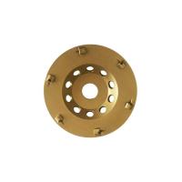 China Cup Shaped PCD Grinding Disc Grit 70 Grit 80 Epoxy Polished for sale