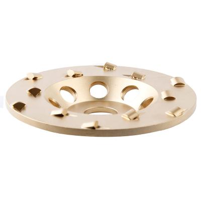 China Cup Shaped PCD Grinding Disc Grit 70 Grit 80 Epoxy Polished for sale
