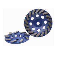 China 6-400 Grit Concrete Diamond Tools 12 Segments 4 Inch Concrete Grinding Wheel for sale