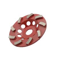 China 6-400 Grit Concrete Diamond Tools 12 Segments 4 Inch Concrete Grinding Wheel for sale