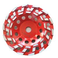 China 180mm 7 Inch Diamond Cup Wheels Medium Bond With Z Shape Segments for sale