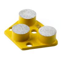 China 120 Grit Metal Bond Tooling Diamond Disc Concrete Floor Grinding Pads Wear Resistance for sale