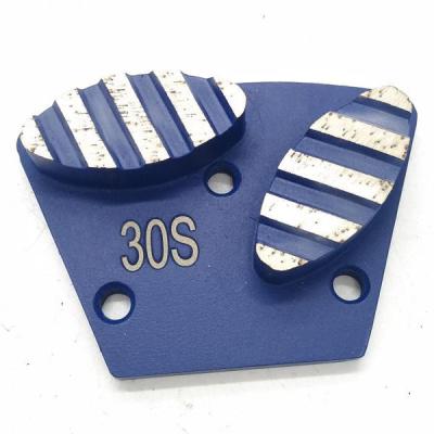 China Trapezoid Metal Concrete Diamond Tools Double Oval For Grinding Machine for sale