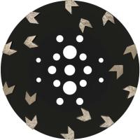 China 4 Inch Concrete Grinding Disc / Wheel Hard Bond With Multiple 220mm Holes for sale