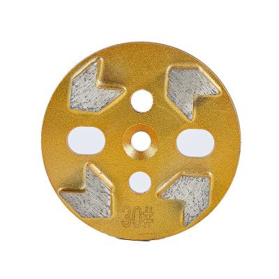 China 75-175mm Concrete Polishing Pads 2.1mm Floor Grinding Plate Arrow Segment for sale