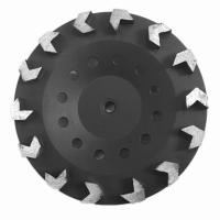 China 7 Inch Diamond Concrete Grinding Disc Round Shape With Arrow Segment for sale