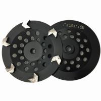China 7 Inch Diamond Concrete Grinding Disc Round Shape With Arrow Segment for sale