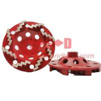 China 8-10mm Diamond Turbo Cup Wheel , 7 Concrete Grinding Cup Wheel for sale