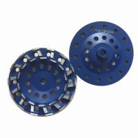 China Soft Bond Diamond Cup Wheels 7 Inch 5 Inch With 14 Z Segments for sale