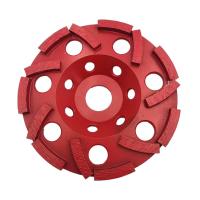 China 7 Inch Diamond Cup Grinding Wheel 14 Segment For Concrete Diamond Grinder for sale