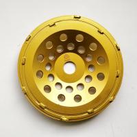 China Round PCD Grinding Wheel 12 Seg 1/4 7 Diamond Cup Grinding Wheel for sale