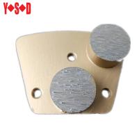 China Metal Bond Diamond Grinding Shoes Trapezoid Double Bars 6# - 300# Concrete Grinder Shoe for sale
