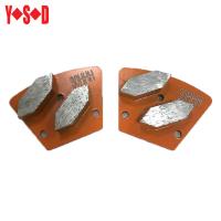 China Metal Bond Diamond Grinding Shoes Trapezoid Double Bars 6# - 300# Concrete Grinder Shoe for sale