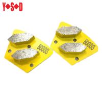 China Metal Bond Diamond Grinding Shoes Trapezoid Double Bars 6# - 300# Concrete Grinder Shoe for sale