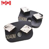 China 2 Segments Diamond Grinding Shoes 16# 36# Hard Bond For Floor for sale