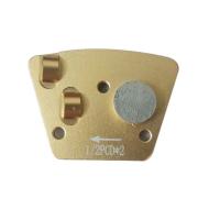 China Concrete PCD Removal Tooling Diamond Grinding Shoes Trapezoid Shape With Round Segment for sale