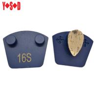 China 60 Grit Redi Lock Diamond Segments 4 inch Diamond Grinding Plates For Huaqvarna Machine for sale
