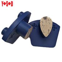 China 60 Grit Redi Lock Diamond Segments 4 inch Diamond Grinding Plates For Huaqvarna Machine for sale