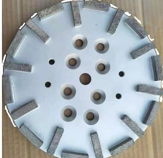 China 250mm Concrete Grinding Plate Grit 30 Soft Bond For Wet / Dry Grinding for sale