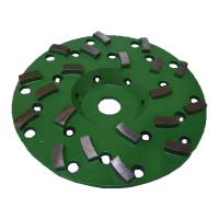 China 250mm Diamond Grinding Wheels Disc Metal Bond Concrete Grinding Plate 50 Grit for sale