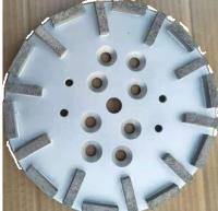 China 250mm Diamond Grinding Wheels Disc Metal Bond Concrete Grinding Plate 50 Grit for sale