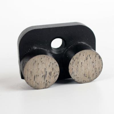 China Grit 30 - Grit 120 Concrete Diamond Tools With Two Circular Segments for sale