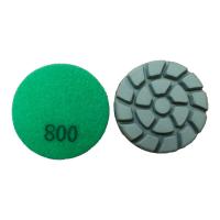 China 10mm Concrete Dry Grinding Resin Sheet Polishing Pad 3 inch 75mm Thickness for sale