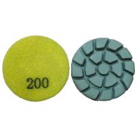 China 10mm Concrete Dry Grinding Resin Sheet Polishing Pad 3 inch 75mm Thickness for sale