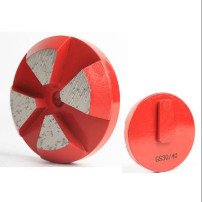 China 3inch Terrco 4seg Metal Bond Tooling Diamond Concrete Grinding Plate for sale