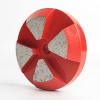 China 3inch Terrco 4seg Metal Bond Tooling Diamond Concrete Grinding Plate for sale