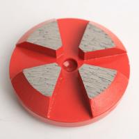 China 3inch Terrco 4seg Metal Bond Tooling Diamond Concrete Grinding Plate for sale